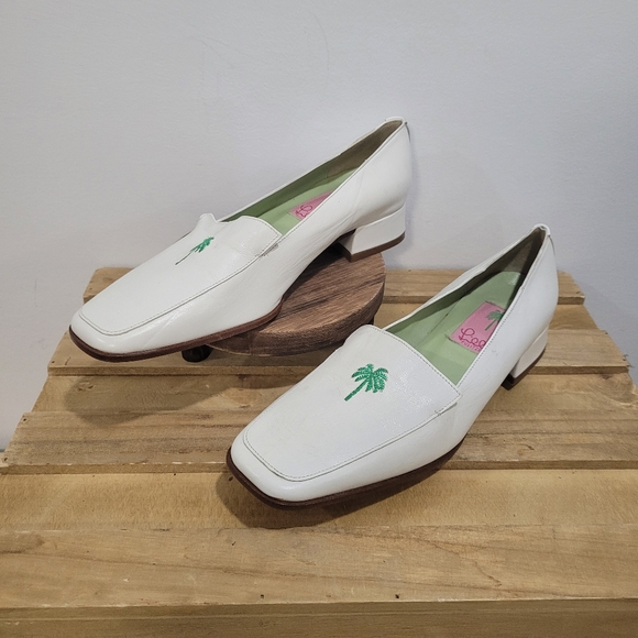 Lilly Pulitzer | Shoes | Lilly Pulitzer Vintage Leather Embroidered ...